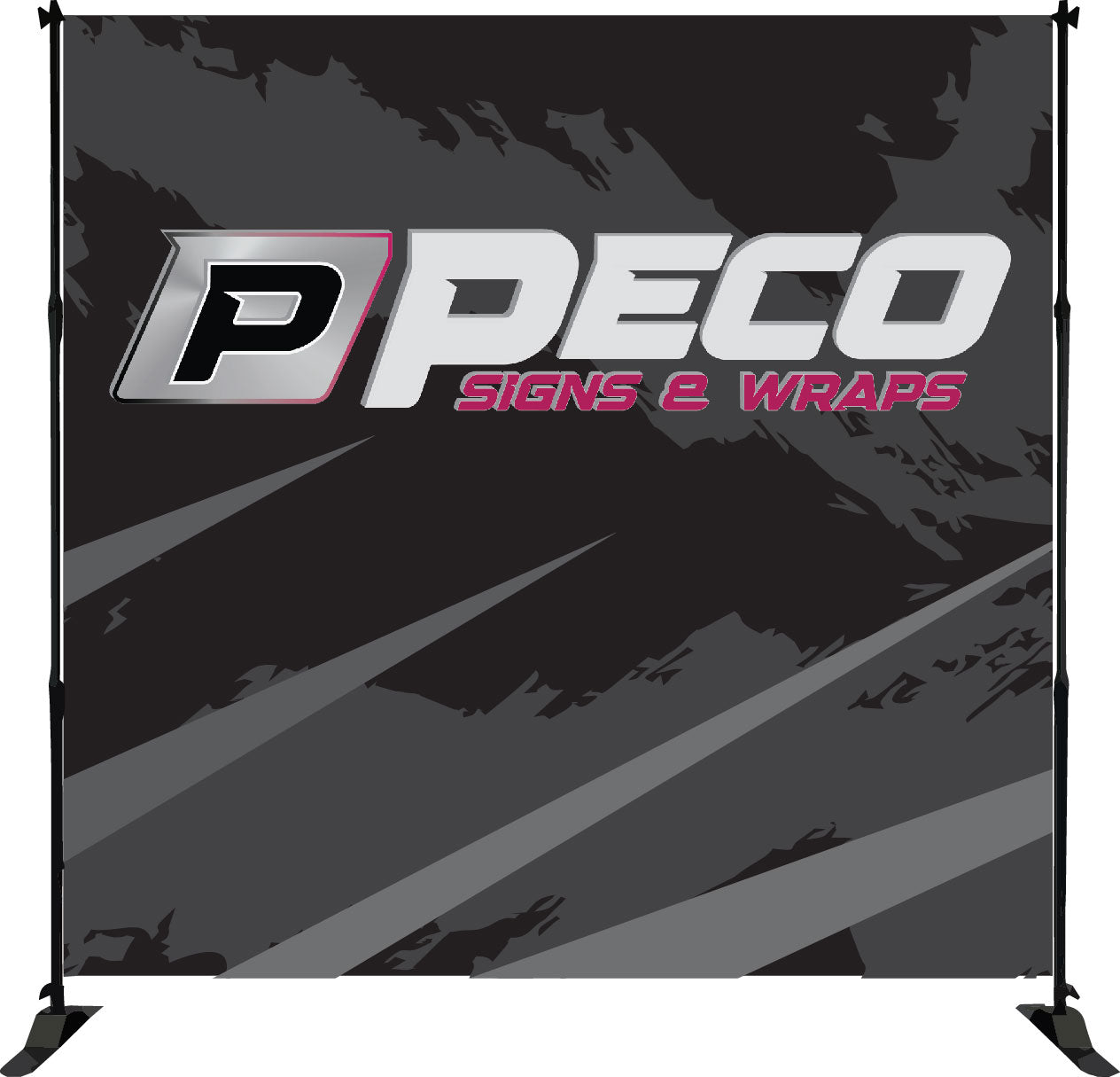 Slider Banner on Frame, 10' and 8' Widths | PECOPRODUCTS